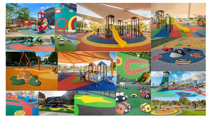 พื้นสนามเด็กเล่น - Flornex อันดับ 1 พื้นโรงงาน Epoxy PU กันซึมดาดฟ้า